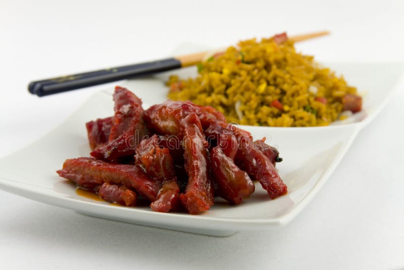 Chinese Food Boneless Spare Ribs With Pork Fried Stock Image Image 14472481