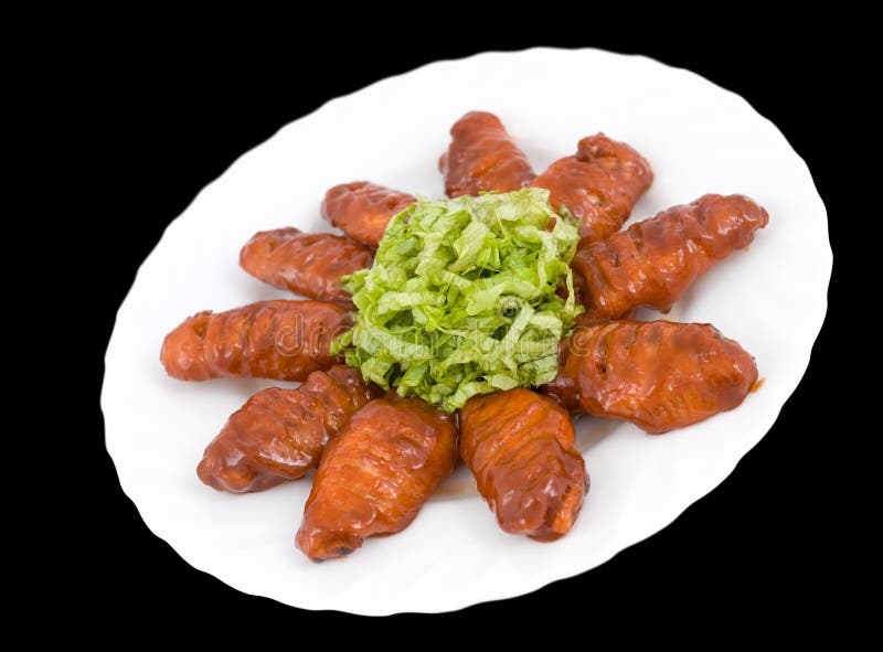 Chinese Food. Chicken in Starch, Clipping Path. Stock Photo - Image of ...