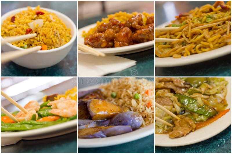 Chinese Food Collage stock photo. Image of collage, bean - 58522688