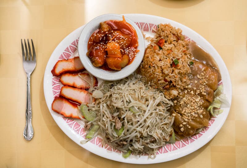 Chinese food combination stock photo. Image of gourmet - 84628098