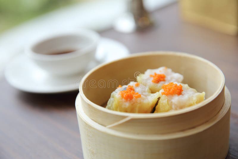 Chinese Food Dim Sum in Bamboo Basket Stock Image - Image of asia ...