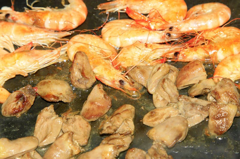 Chinese Food, Fried Heart-shaped and Prawn Stock Image - Image of ...