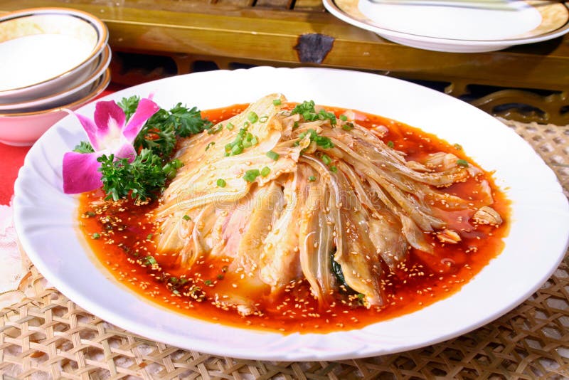 Stewed pig ear stock image. Image of delicious, meal - 20097937