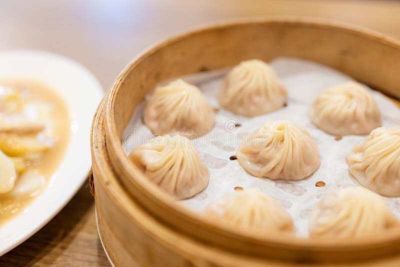 Xiao Long Bao Steamed Soup Dumpling Bun Stock Image Image Of Meal