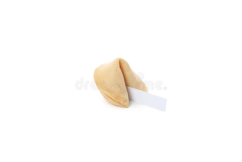 Chinese Fortune Cookie with Prediction Words, Isolated on White ...