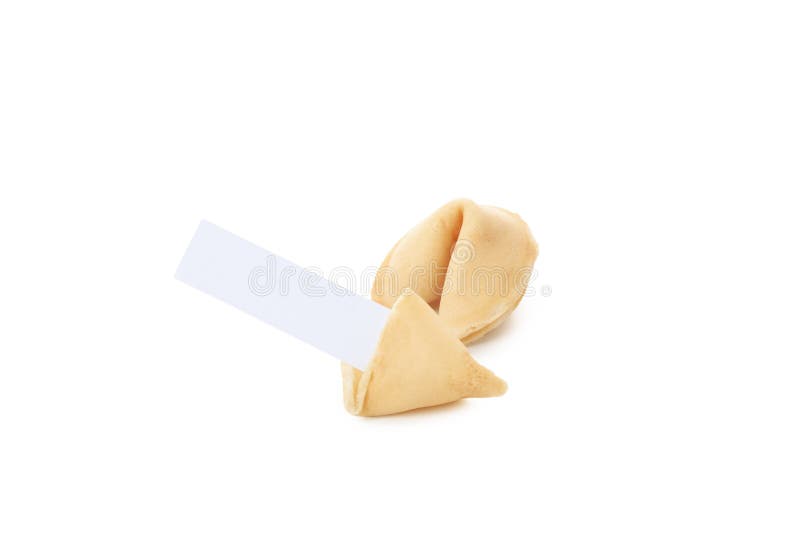 Chinese Fortune Cookies with Prediction Words, Isolated on White ...