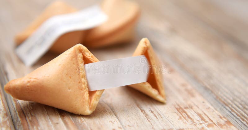 Chinese Fortune Cookies on the Table Stock Photo - Image of biscuit ...