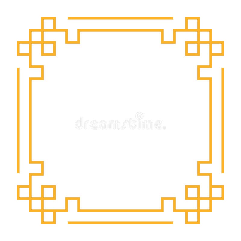 Chinese Frame Design Element Collection Stock Vector - Illustration of ...