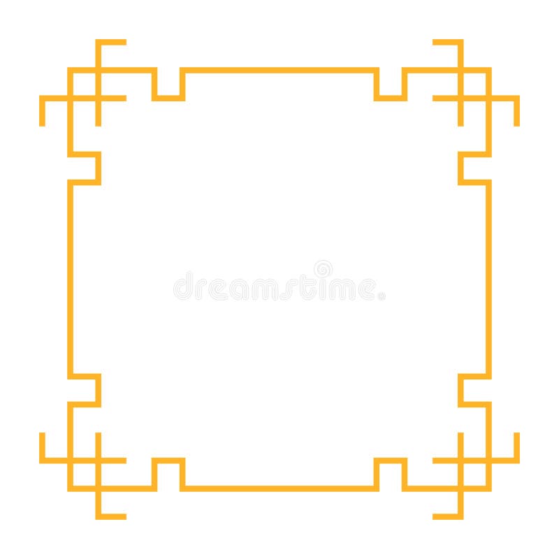 Chinese Frame Design Element Collection Stock Vector - Illustration of ...