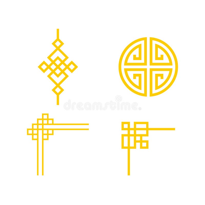 Chinese Frame Element Vector Design Stock Vector - Illustration of ...