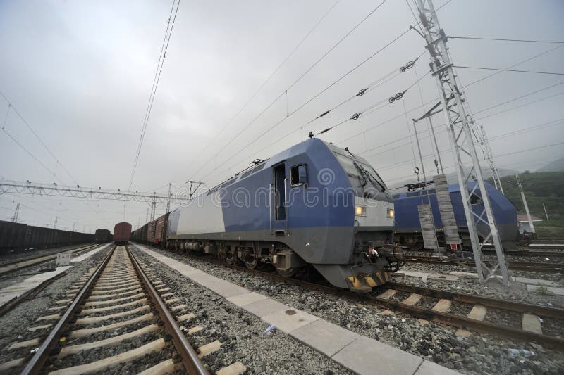 Chinese Freight train stock photo. Image of business - 44991562