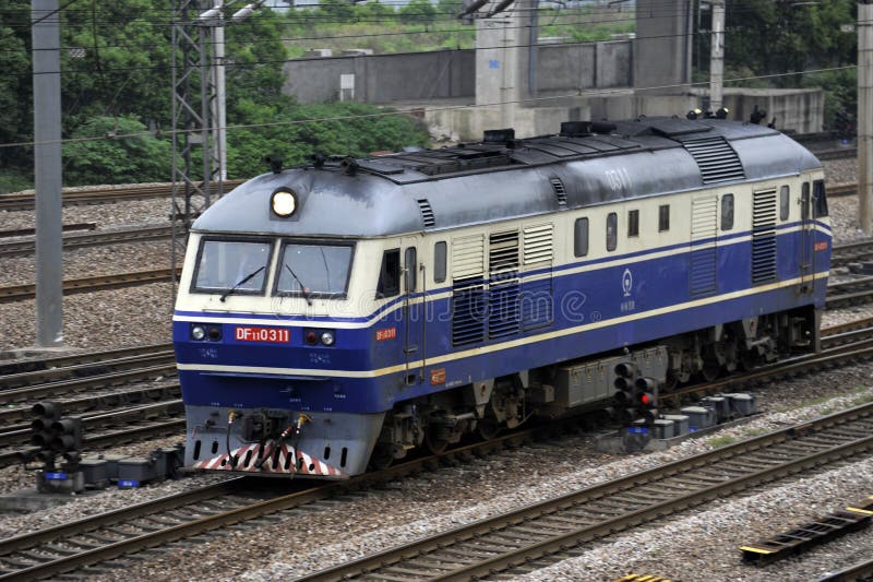 Chinese Freight train editorial stock photo. Image of chinese - 18610513