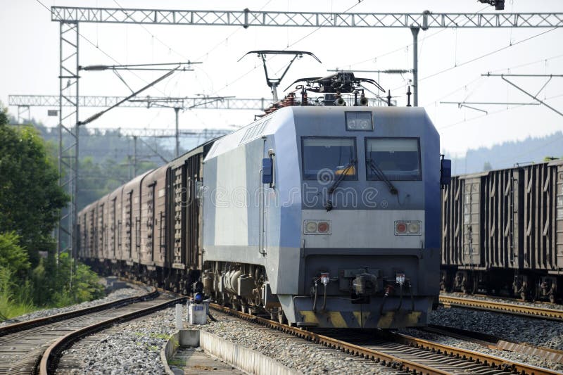 Chinese Freight train stock photo. Image of city, china - 44982576