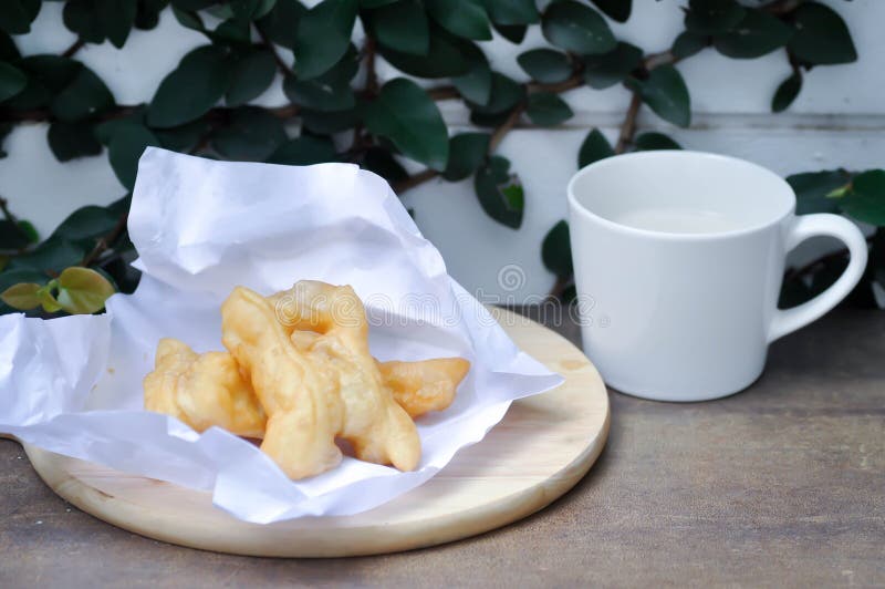 Chinese Fried Dough, Dough Stick or Youtiao Stock Photo - Image of food ...