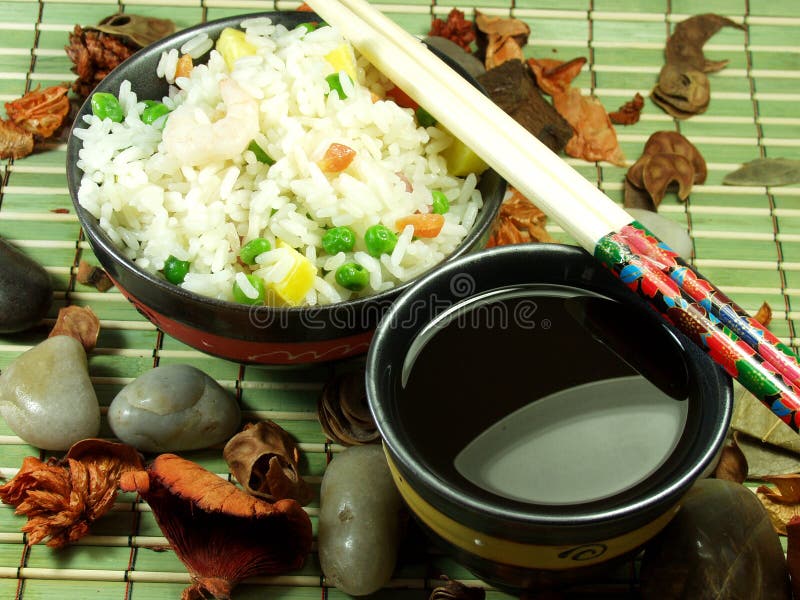 Chinese fried rice stock image. Image of cookery, pepper - 786925