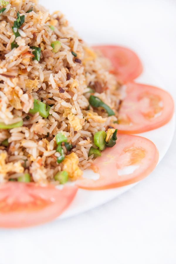 Chinese fried rice stock photo. Image of dinner, green - 33108246