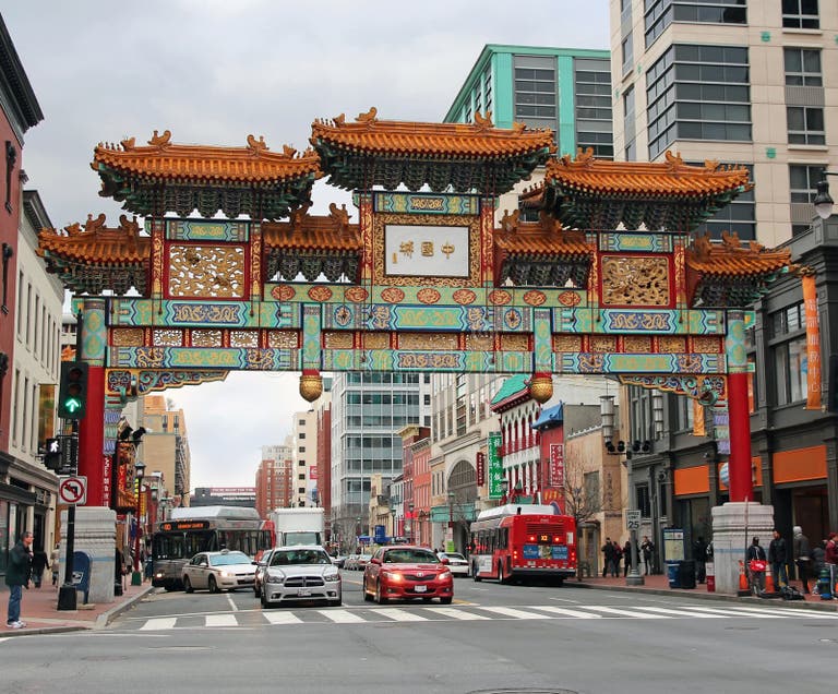 Chinese Friendship Gate in Washington,DC Editorial Stock Photo - Image ...