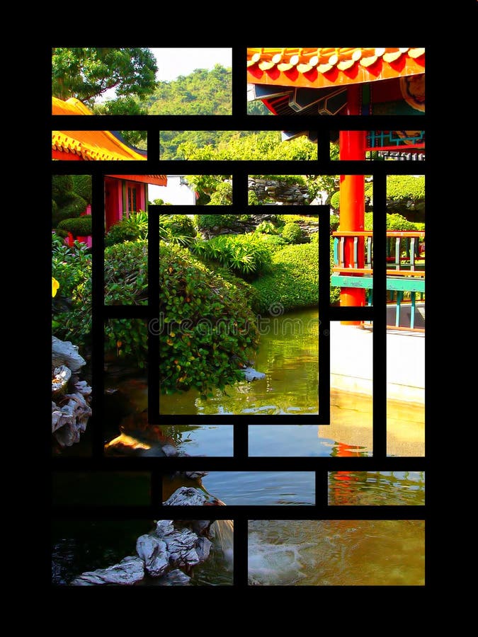 Chinese zen garden scene stock image. Image of small - 52841973