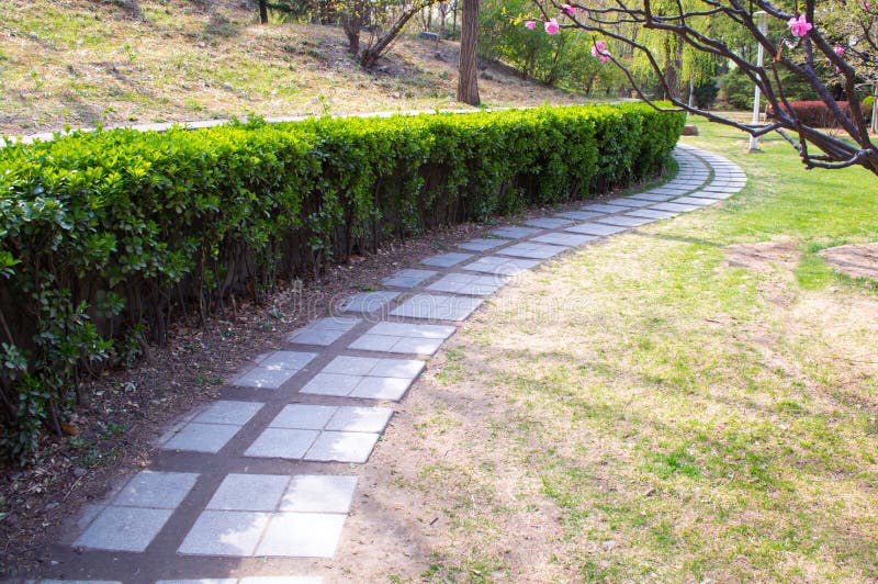 Chinese garden road stock photo. Image of grow, color - 52422476