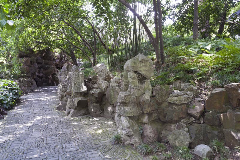 Chinese gardens, stone stock photo. Image of chinese - 68662948