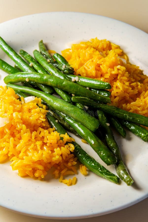 Chinese Garlic String Beans Stock Image - Image of combination, meal ...