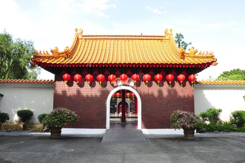 Chinese Gate Tower of Tang Dynasty Under Ultra Violet Night Sky, Srgb ...