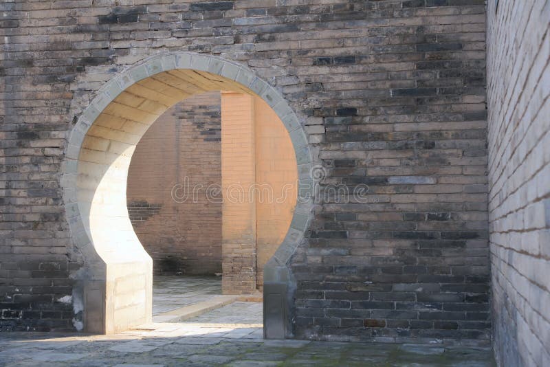 Chinese gates stock image. Image of decorative, brick - 26780897