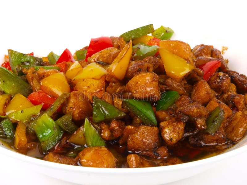 Chinese Gefrituurde Kip stock foto. Image of keuken, schotel - 12355912