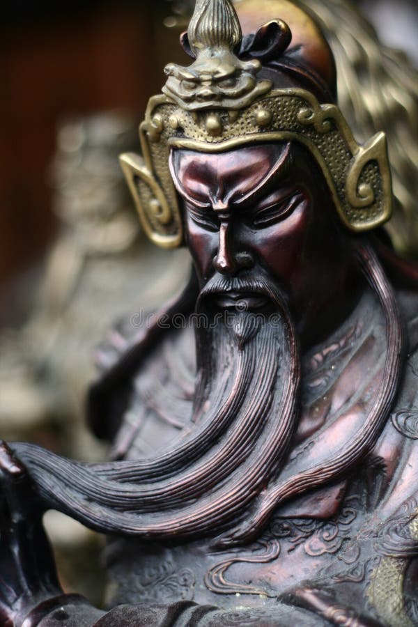 Chinese General Statue stock image. Image of bronze, artwork - 449237