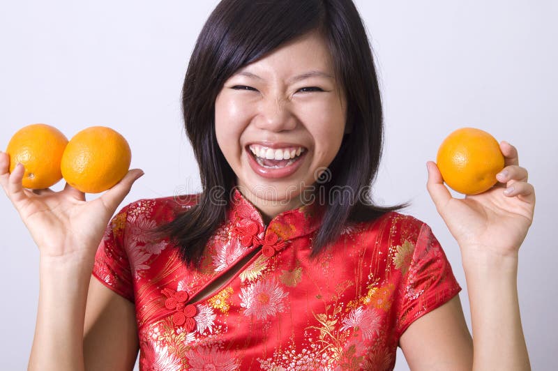 Chinese girl stock photo. Image of mandarin, dress, girl - 26940108