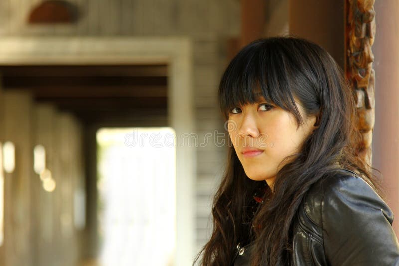 A Chinese Girl Who is Very Sad Stock Image - Image of figure, care ...