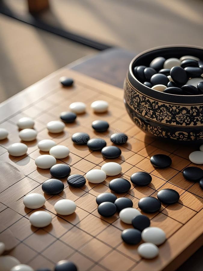 Chinese Go is an Ancient Board Game Where the Pieces are Played in ...