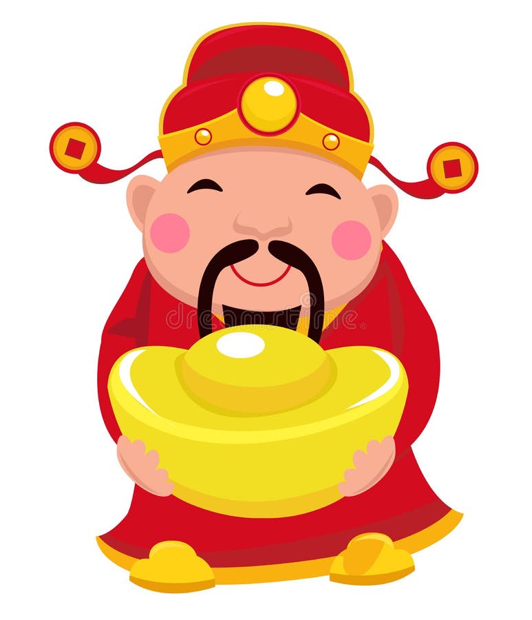 Chinese God Of Wealth Drawing