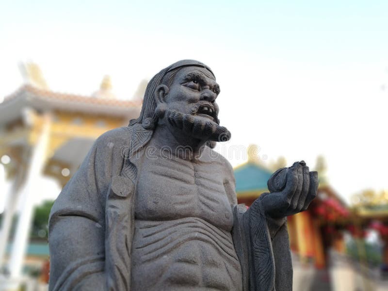 Chinese gods statue stock image. Image of stone, buddhist - 110386167
