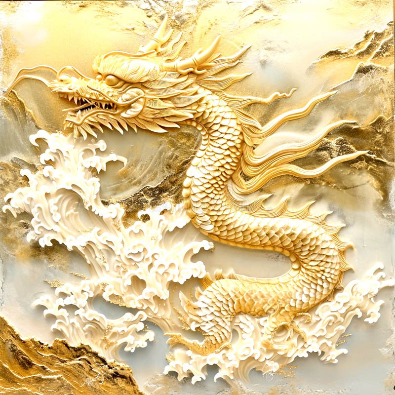 Chinese Gold Dragon, Chinese New Year, Illustrations Planner Elements ...