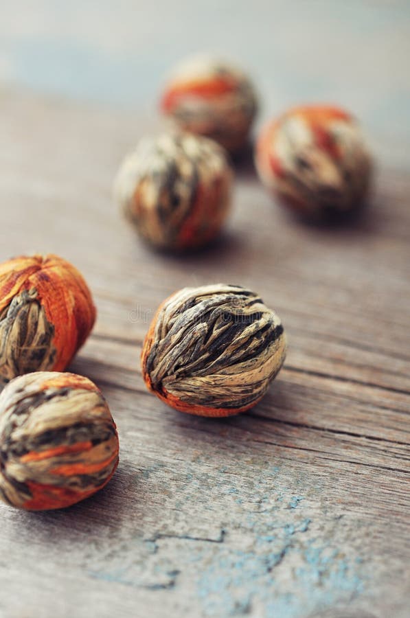 Chinese green tea balls stock photo. Image of herbal - 29768892