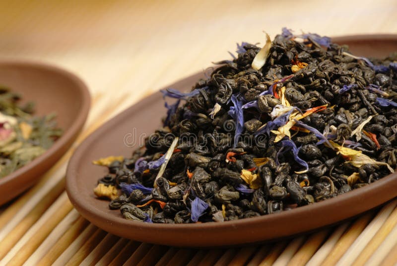 Chinese green tea Powder. stock illustration. Illustration of grade ...