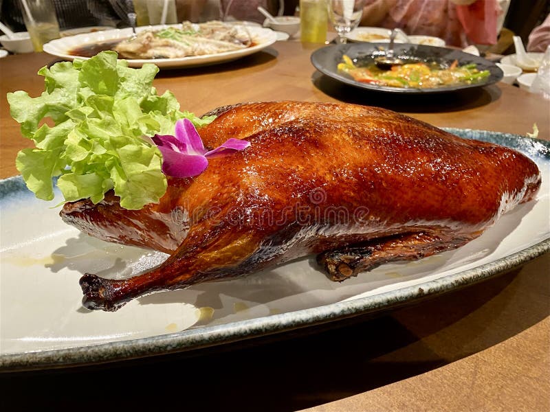 Chinese Grilled duck stock image. Image of brunch, restaurant - 273762011