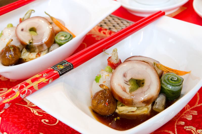 Chinese Ham Cold Dish stock image. Image of chinese, shallot - 39773541