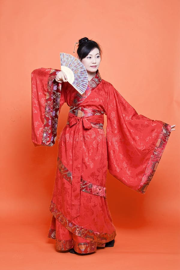Chinese Han Dynasty woman stock photo. Image of tradition - 5027984