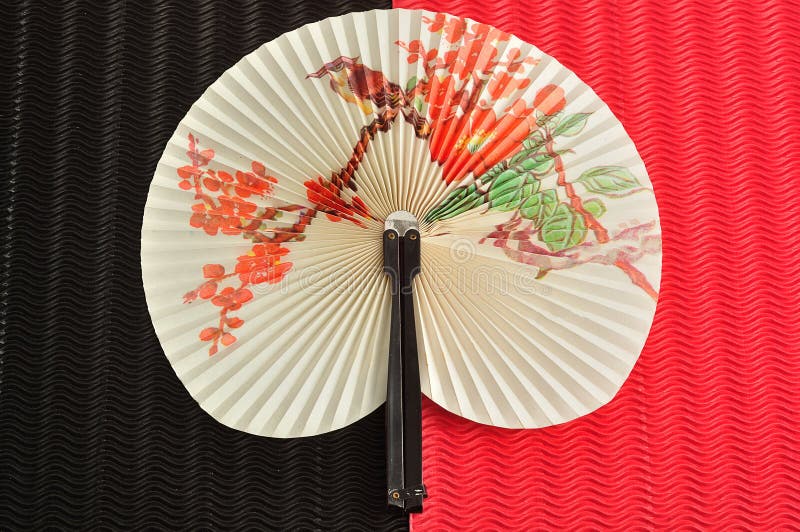 A Chinese hand fan stock image. Image of elegance, chinese - 105473071