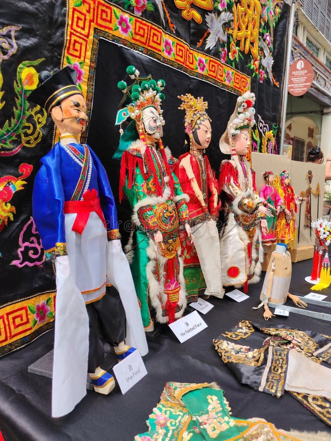 Chinese Hand Puppet Dolls Display Editorial Stock Photo - Image of ...