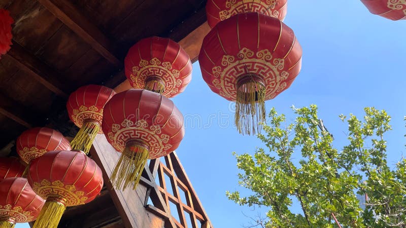 Chinese Hanging Decorations on Balcony, Chinese Hanging Stock Image ...