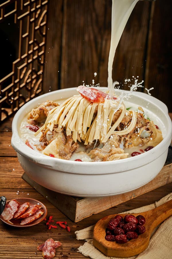 Chinese Healthy Clear Soup Hot Pot, Soup Casserole Stock Photo - Image ...