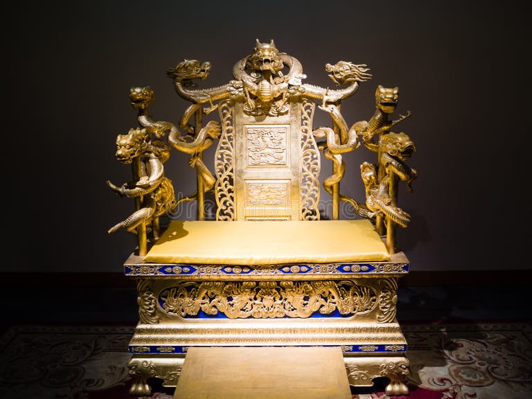 Chinese Imperial throne stock image. Image of retro, render - 38121369