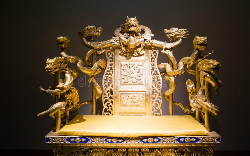 Chinese Imperial throne stock photo. Image of majestic - 38121400