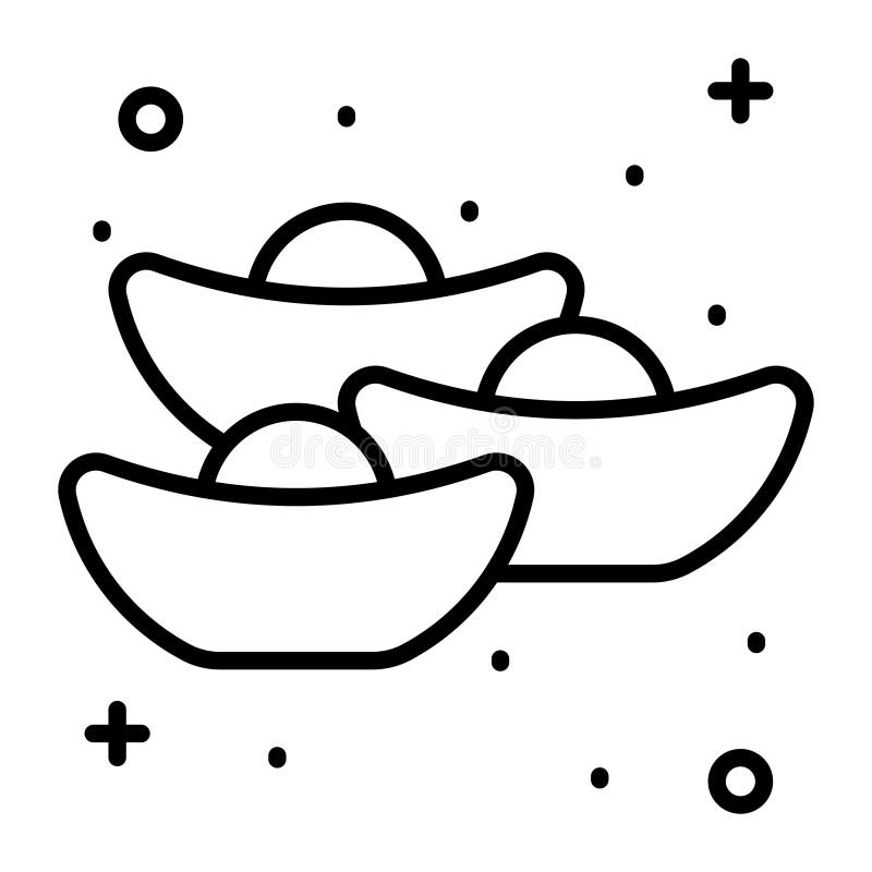 Chinese Ingots Vector Design in Modern Style Stock Vector ...