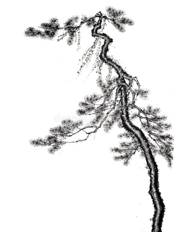 Pine Tree Chinese Painting Stock Illustrations – 562 Pine Tree Chinese ...