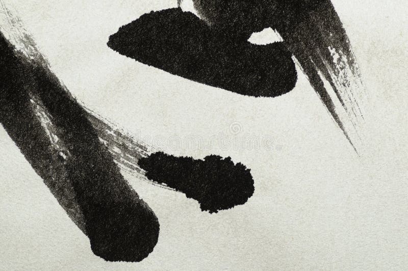 Chinese Ink on a Rice Paper. Stock Photo - Image of brush, calligraphy ...