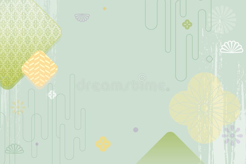 Chinese Japanese New Year Vector Abstract Background Illustration ...